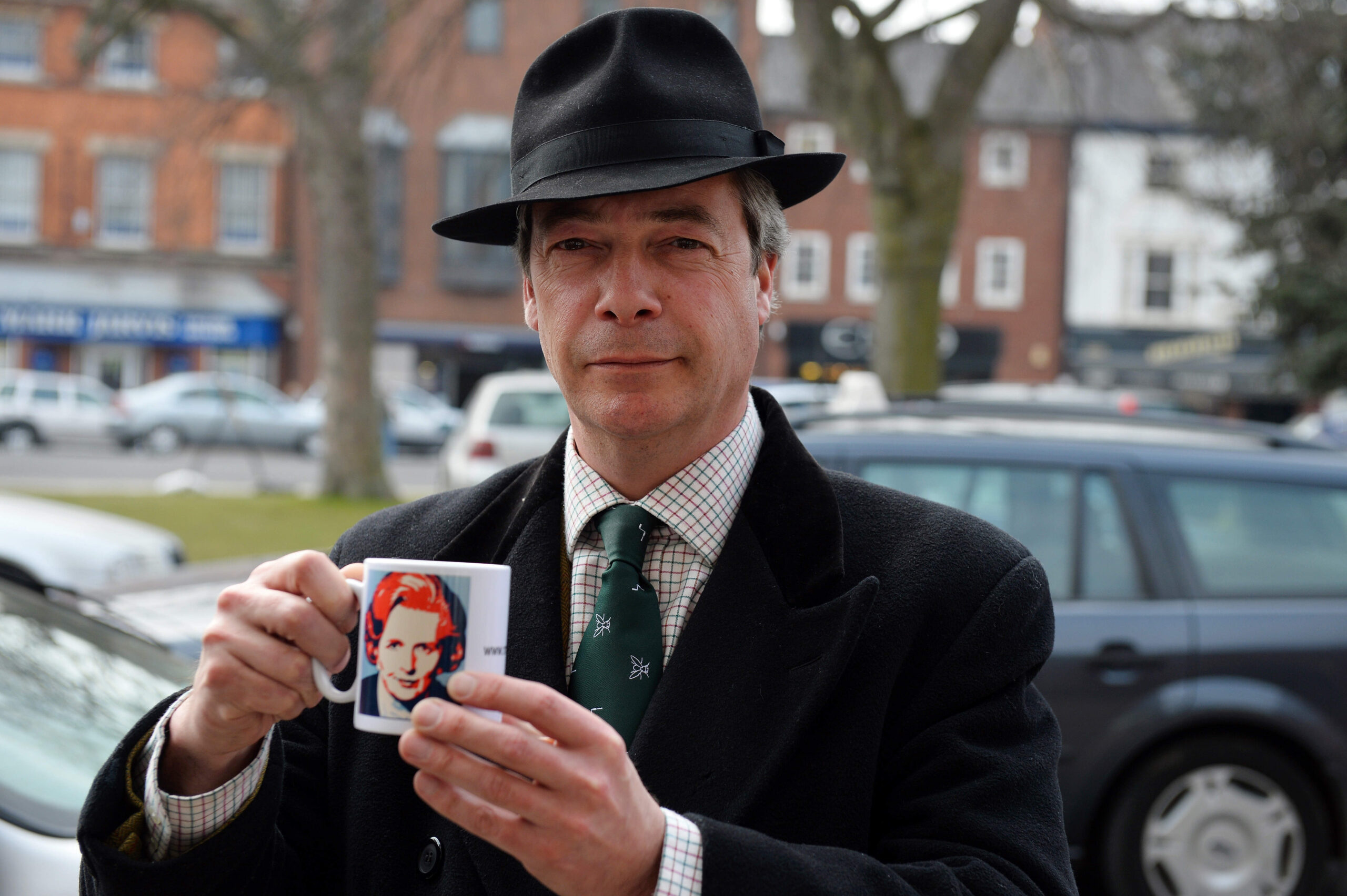 Farage tries to shed his Thatcherite skin