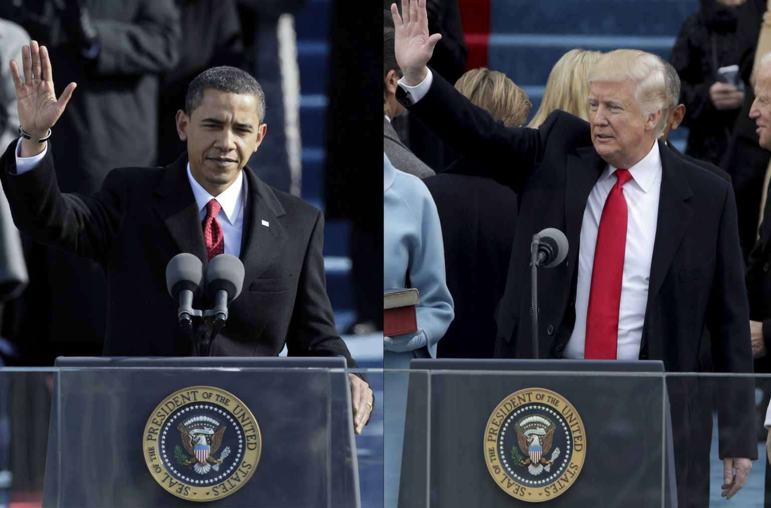 Donald Trump vs Barack Obama: How the inauguration speeches compared